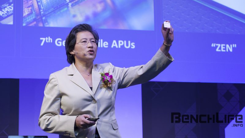 Summit Ridge 搭配 AM4 平台，執行長 Lisa Su 展示 Zen 架構處理器 - BenchLife.info