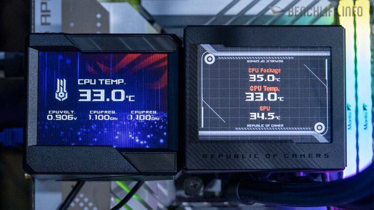 表現更佳的 3.5 吋 LCD 面板，ASUS ROG RYUJIN III 360 一體式水冷實測 - BenchLife.info