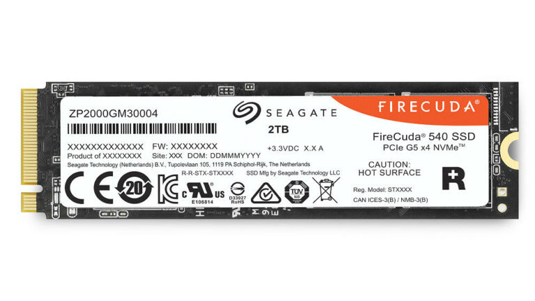 Seagate FireCuda 540 PCIe Gen5 NVMe SSD 以超群的效能開啟新戰場 - BenchLife.info