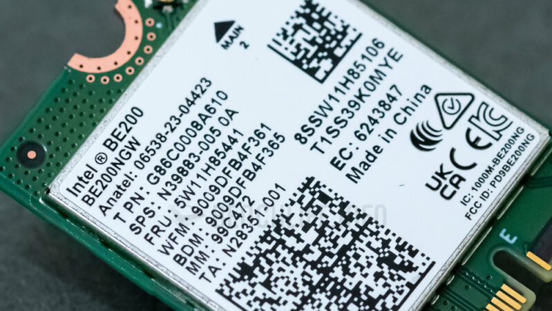 Intel Wi-Fi 7 BE200NGW (1) - BenchLife.info