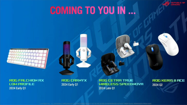 ASUS ROG CES 2024 Gaming Peripherals - BenchLife.info