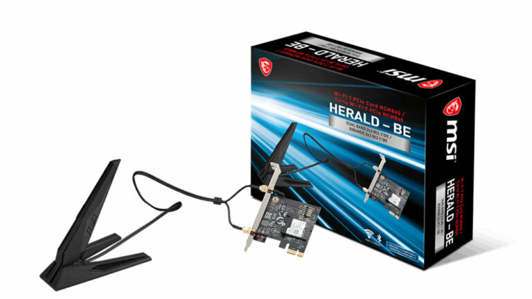 自行擴充升級新選項，MSI 推出 Herald-BE NCM865 Wi-Fi 7 介面卡 - BenchLife.info