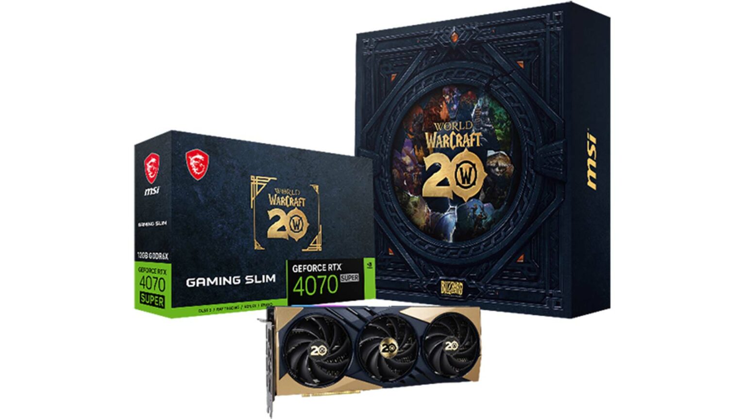 MSI 與暴雪娛樂歡慶《魔獸世界》20 週年，推出 GeForce 4070 SUPER GAMING SLIM 限量特仕版顯示卡 ...