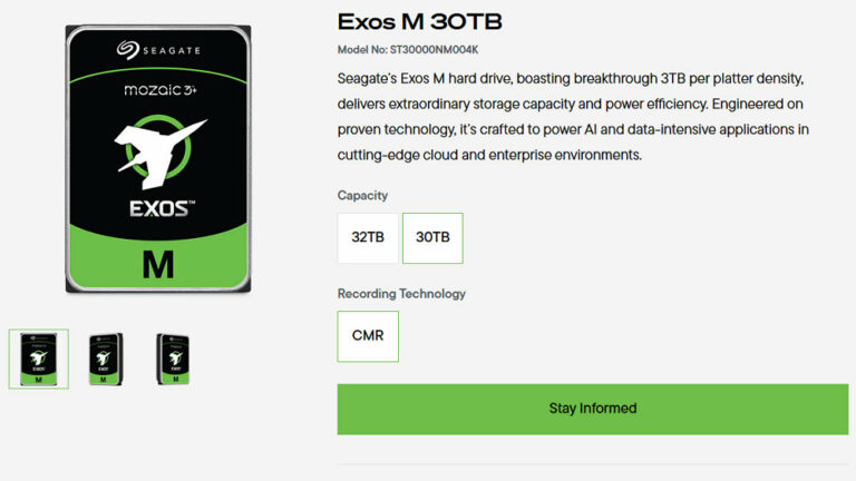 Seagate 釋出 Exos M 3+系列硬碟，採用 Mozaic 3+ 技術平台容量最高 32TB - BenchLife.info